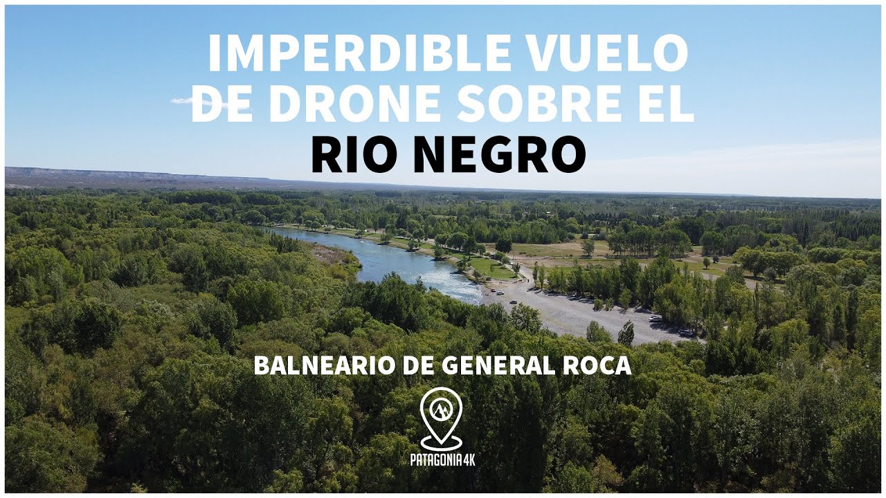 ☝ Imperdible vuelo de drone por la costa del RIO NEGRO ⛵ General Roca ...