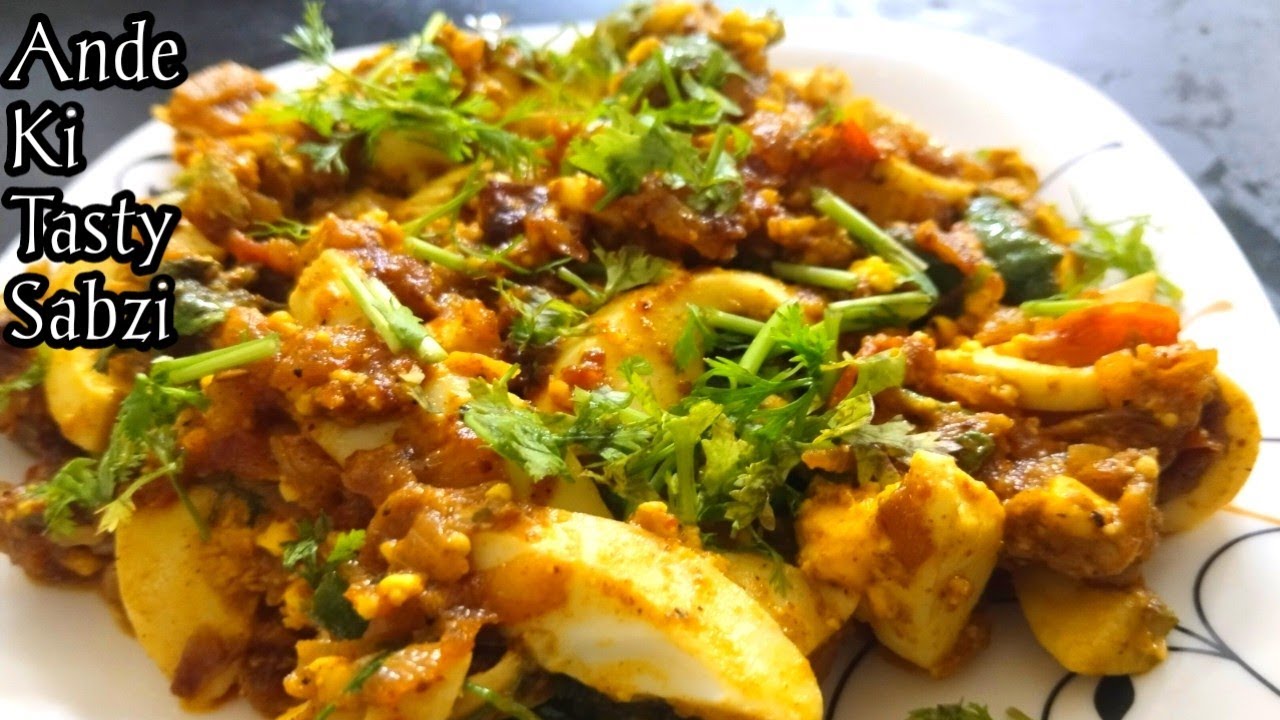 Spicy Boiled Egg Curry | Quick & Tasty Anda Sabzi कटे हुए उबले अंडे की ...