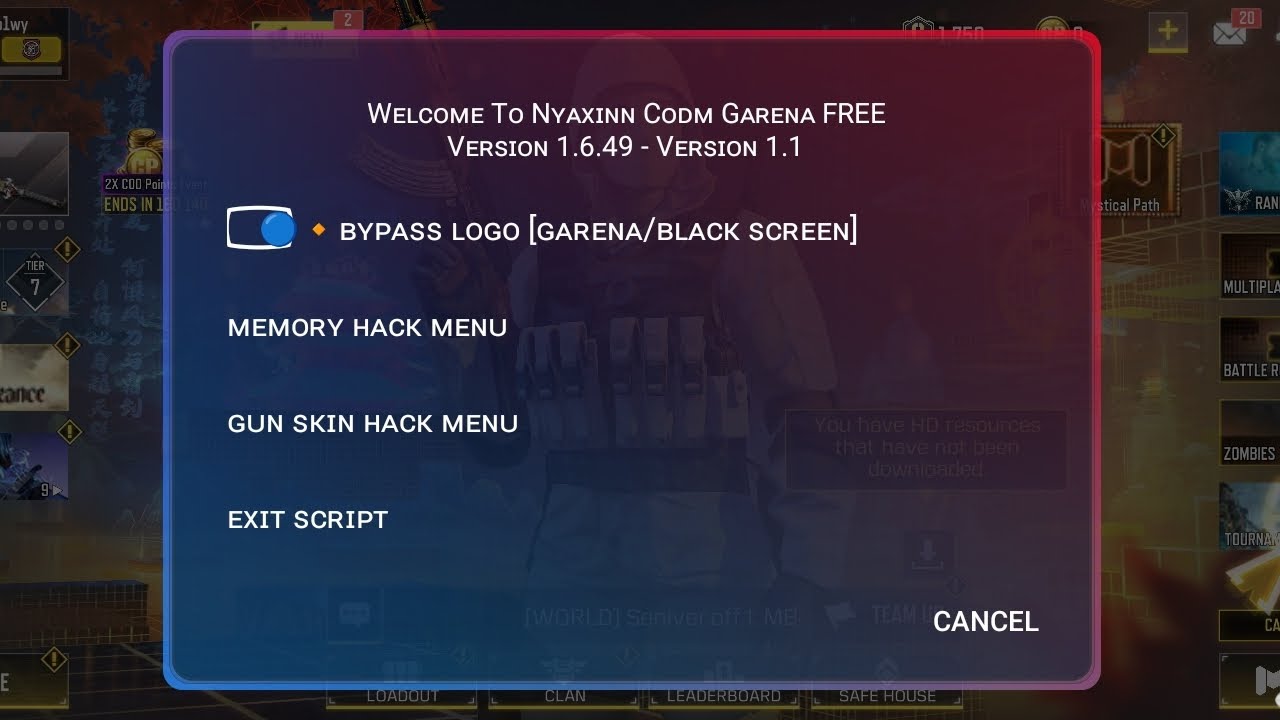 [☠️NEW] CODM GARENA LUA SCRIPT 1.6.49 | @XinnSCRIPT - YouTube