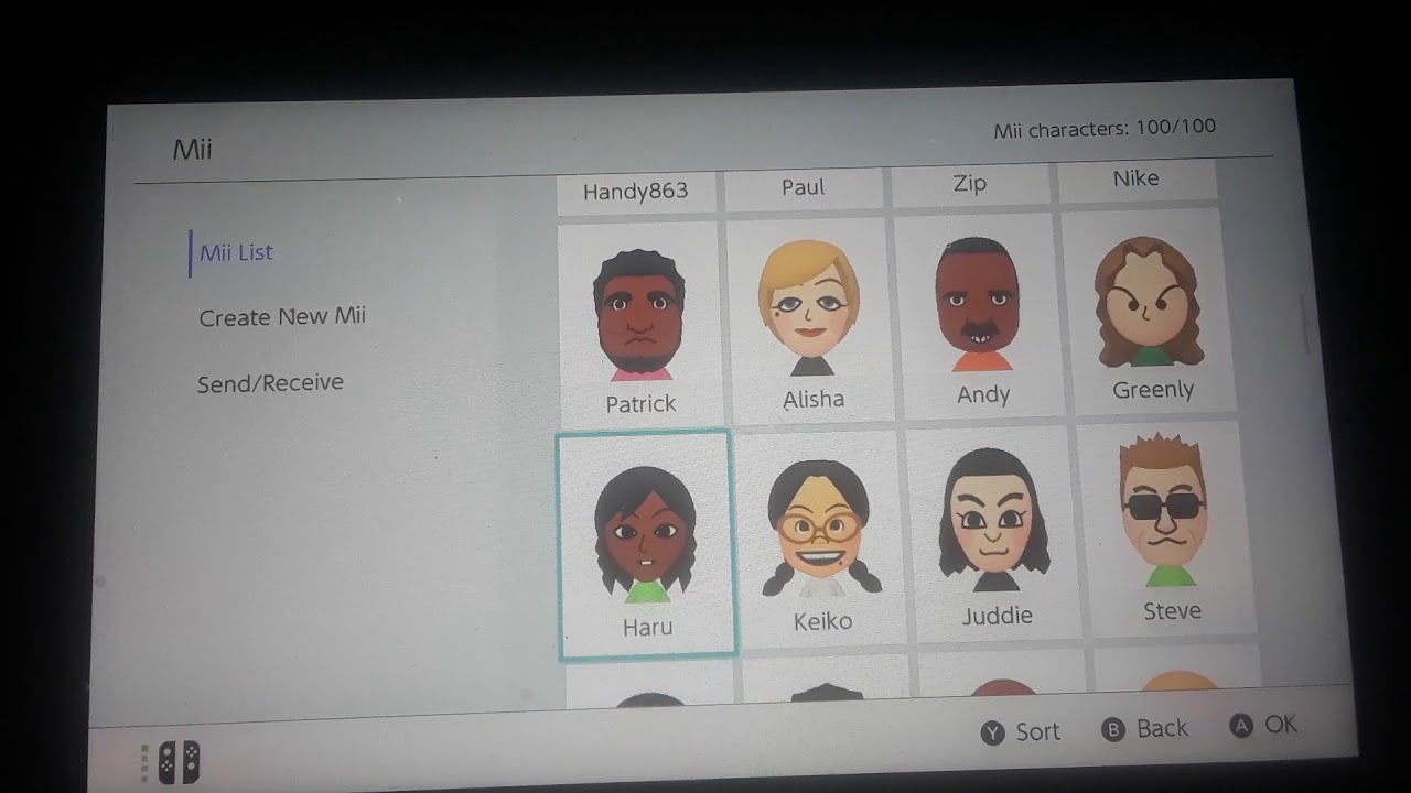 All my MIIS : (NINTENDO SWITCH) - YouTube