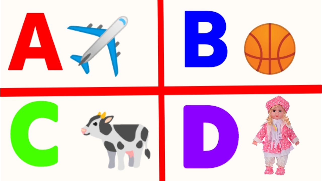 🍎A for apple,🏀B for ball | abcd alphabets Kids Class, #nurseryrhymes # ...