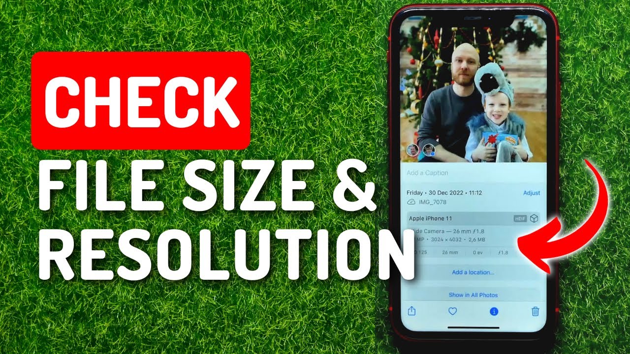 How to Check Photo or Video File Size & Resolution on iPhone - YouTube