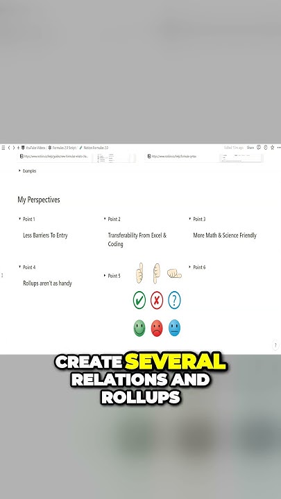 Unlocking Notion's Formula Magic: Bye-bye Rollups, Hello Versatility! - YouTube
