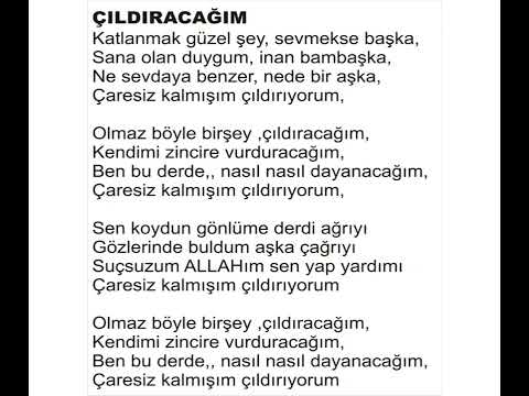 Aycan Öner Çıldıracağım Karaoke