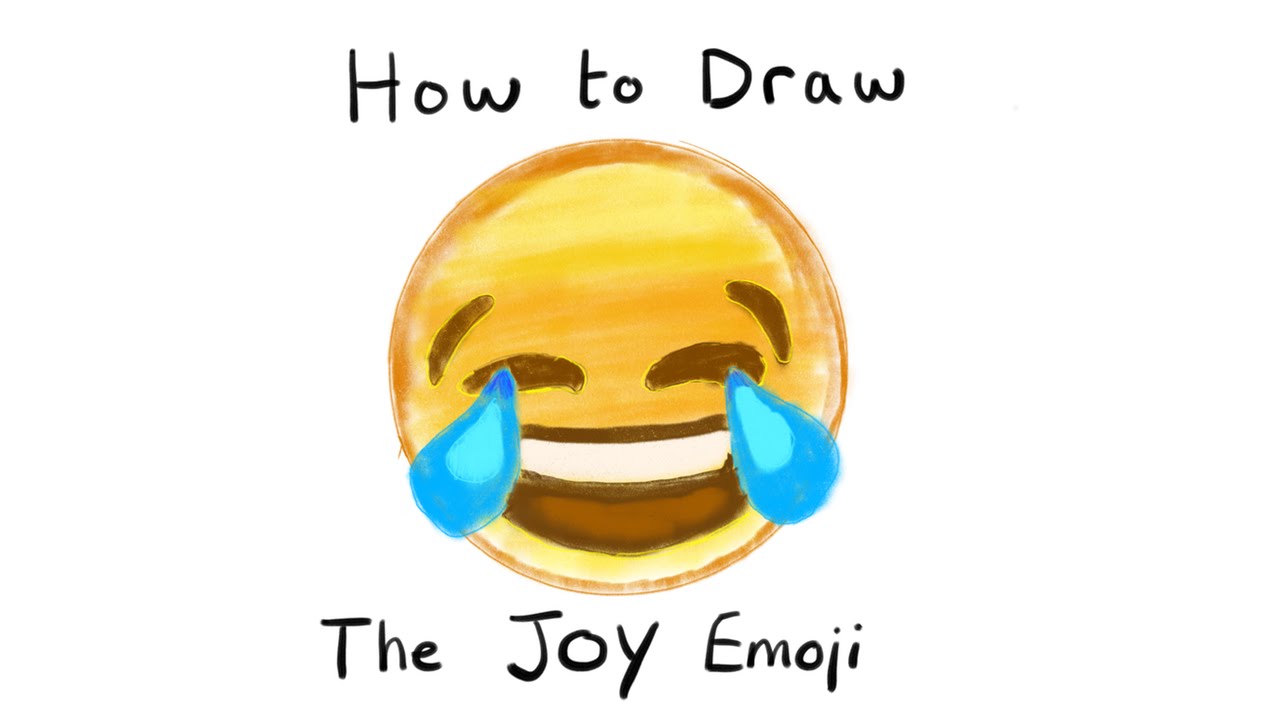 How to Draw the Joy Emoji 😂 - YouTube