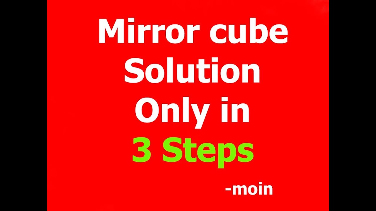 Mirror Cube Solution YouTube mirror-cube-solution-youtube