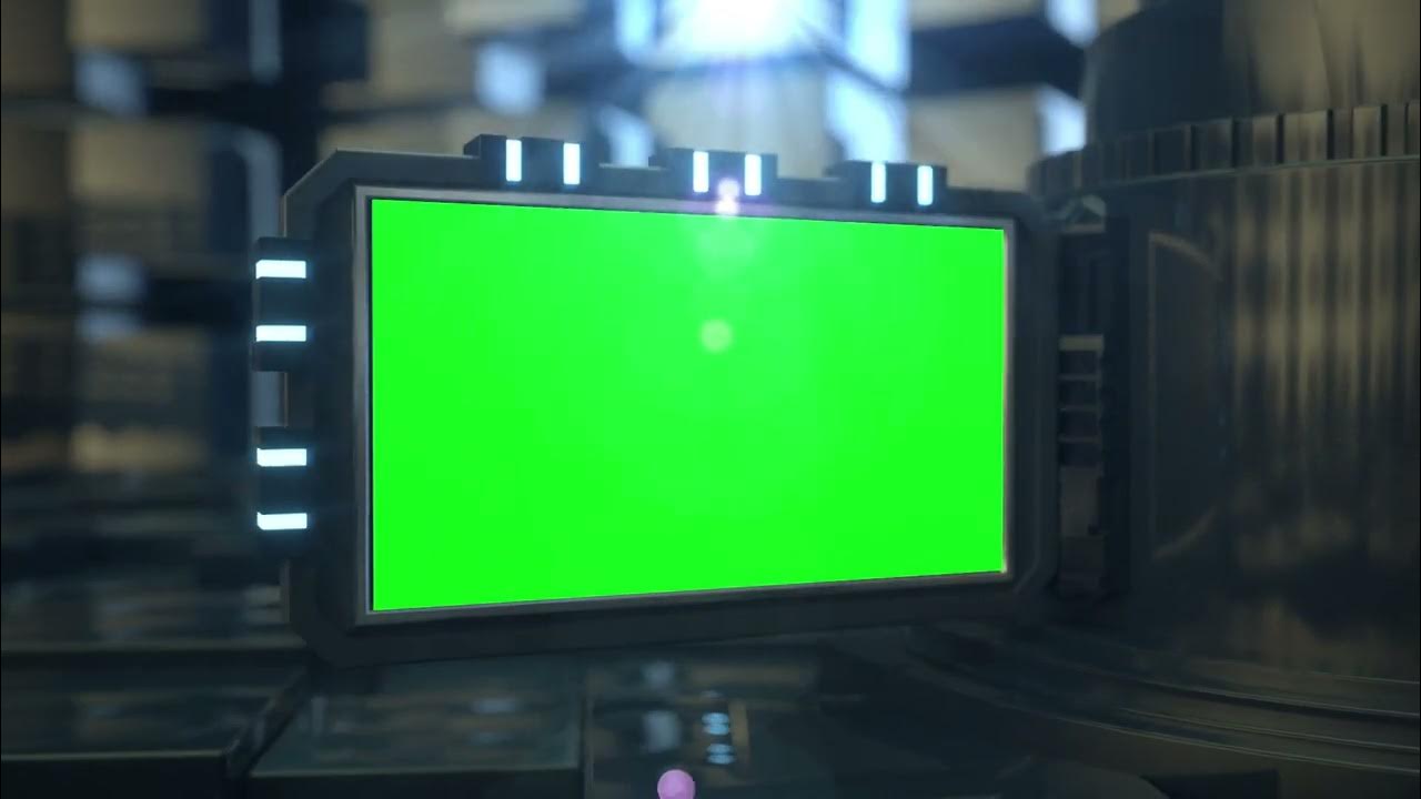 3D Tech Model (RIGHT) Green Screen Slideshow Presentation Template ...