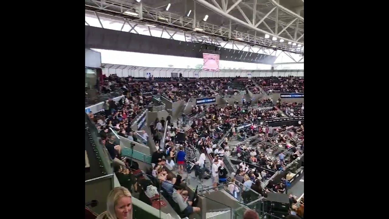 Tour of the Pro Lounge and view from the top of Pat Rafter Arena ...
