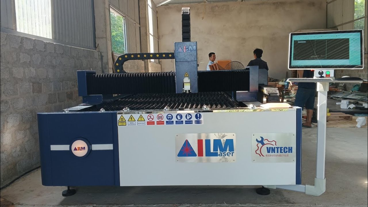 BÀN GIAO MÁY CẮT LASER / MÁY CẮT LASER QUỐC DÂN ILM LASER 💯💯 - YouTube
