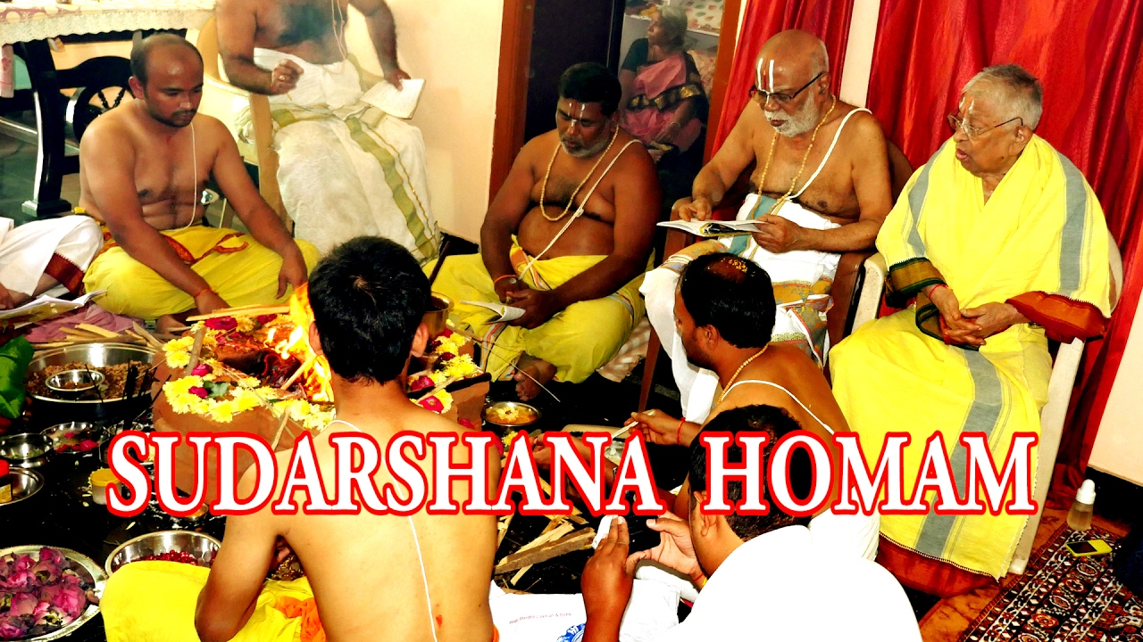SUDARSHANA HOMAM-MOST POWERFUL-Auspicious-HINDU MANTRAS-MY INDIA - YouTube