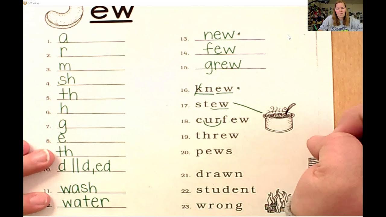 Saxon Phonics Grade 1 Lesson 124 Worksheet - YouTube