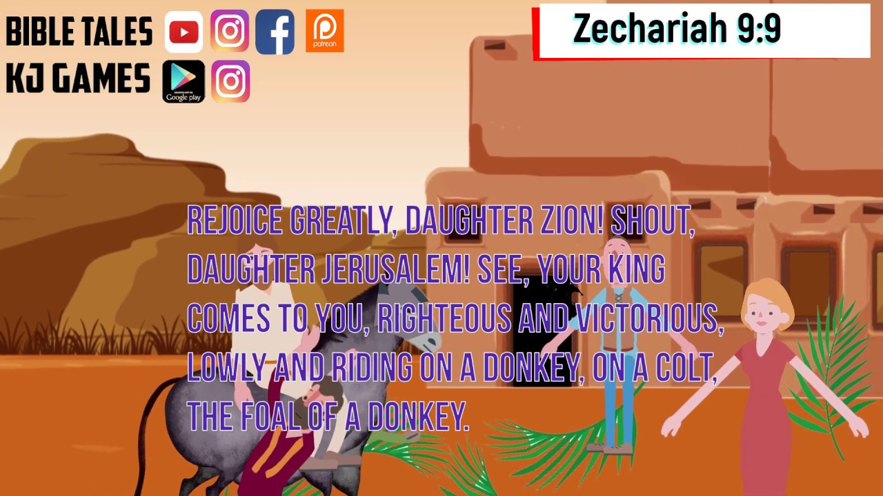Zechariah 9:9 Daily Bible Animated verse 3 April 2020 - YouTube