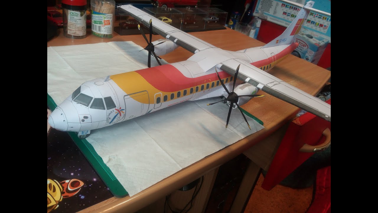 Paper model: ATR 72-600 Iberia Regional - Air Nostrum - YouTube
