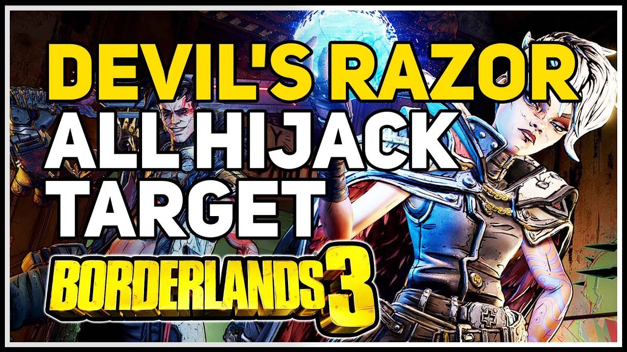 All Hijack Target Devil's Razor Borderlands 3 - YouTube