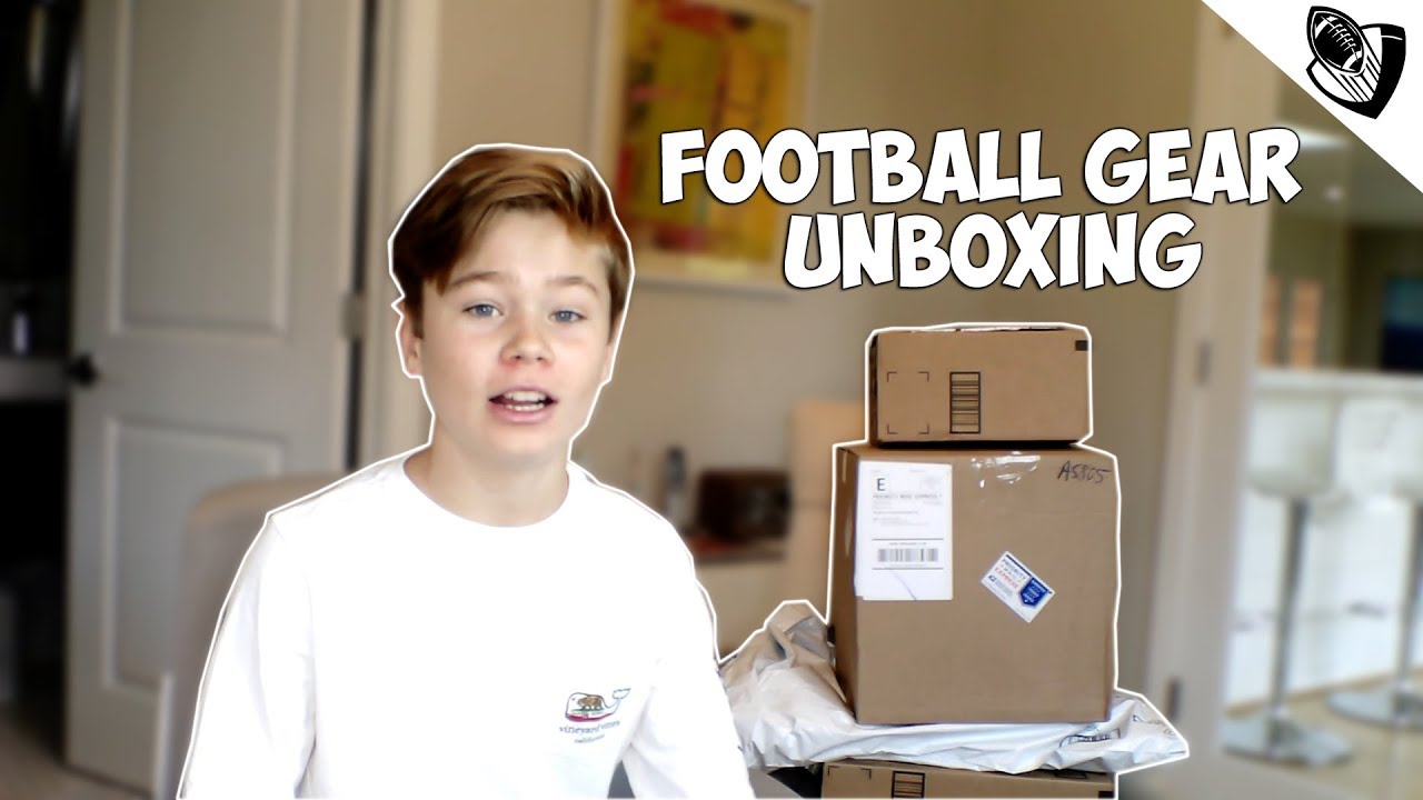 Massive Kids Football Gear Unboxing! - YouTube