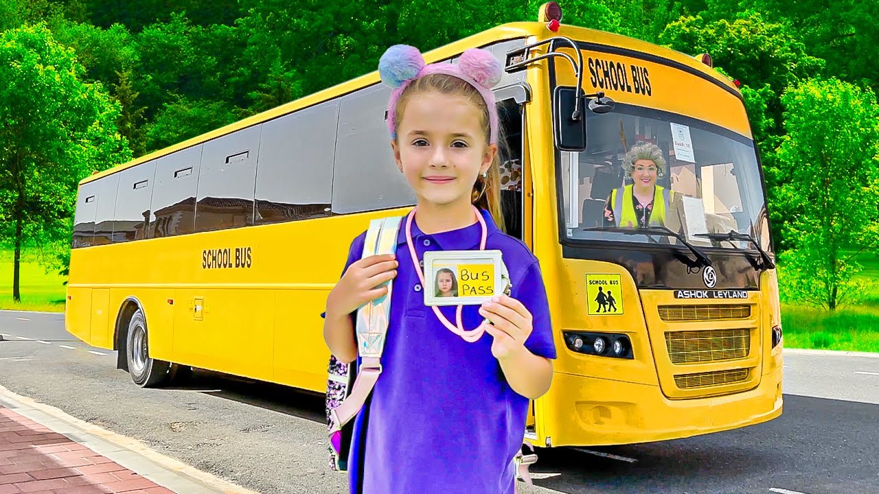Ruby and Bonnie teach School Bus rules - YouTube