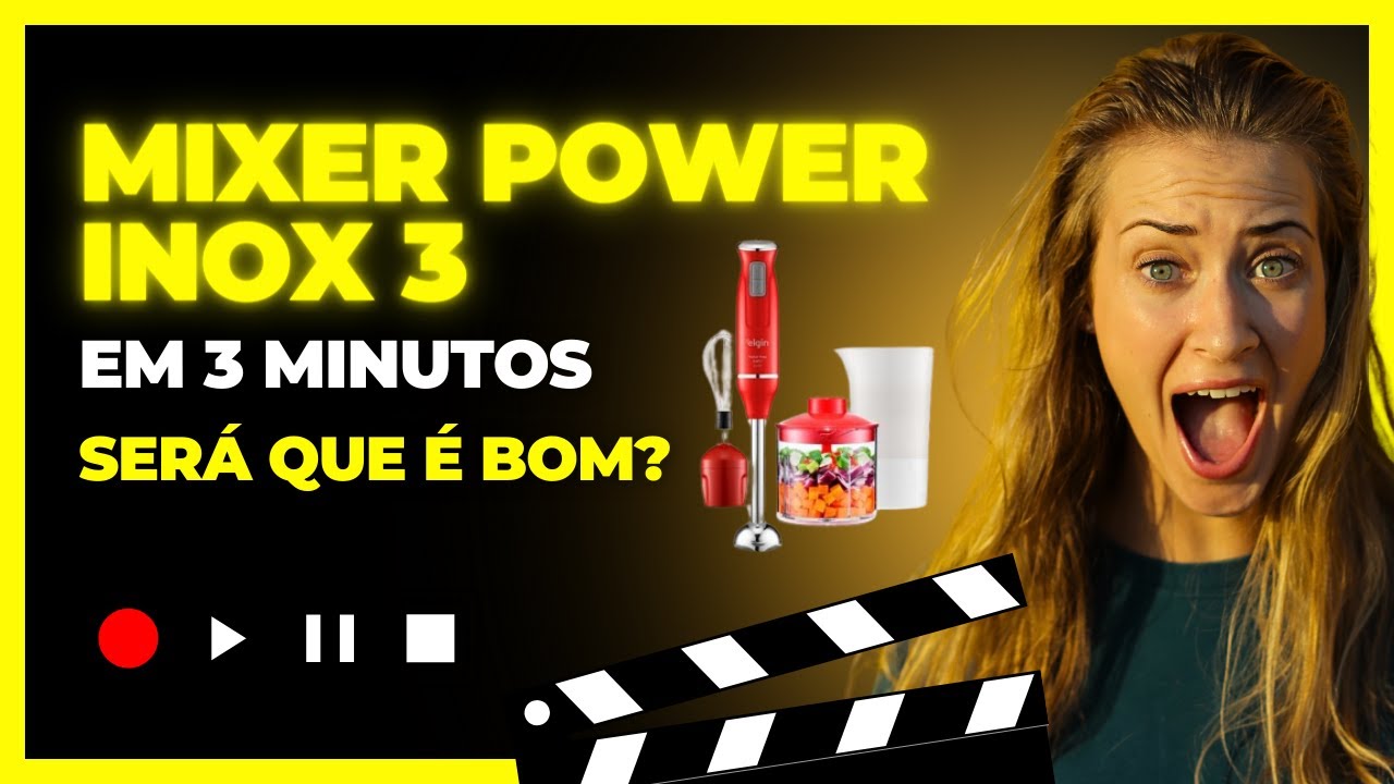 Mixer Power Inox 3 em 1 Elgin É BOM? - O Melhor Custo X Benefício ...