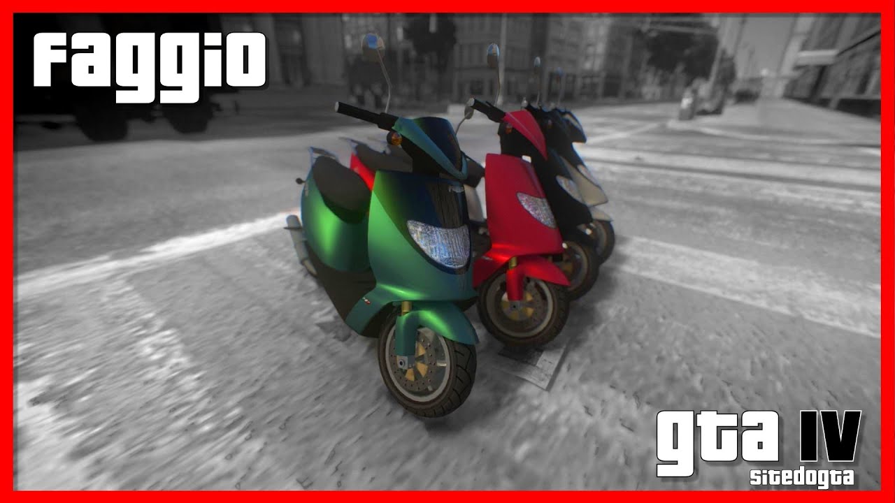 Pegassi Faggio City XS GTA IV Backup - YouTube