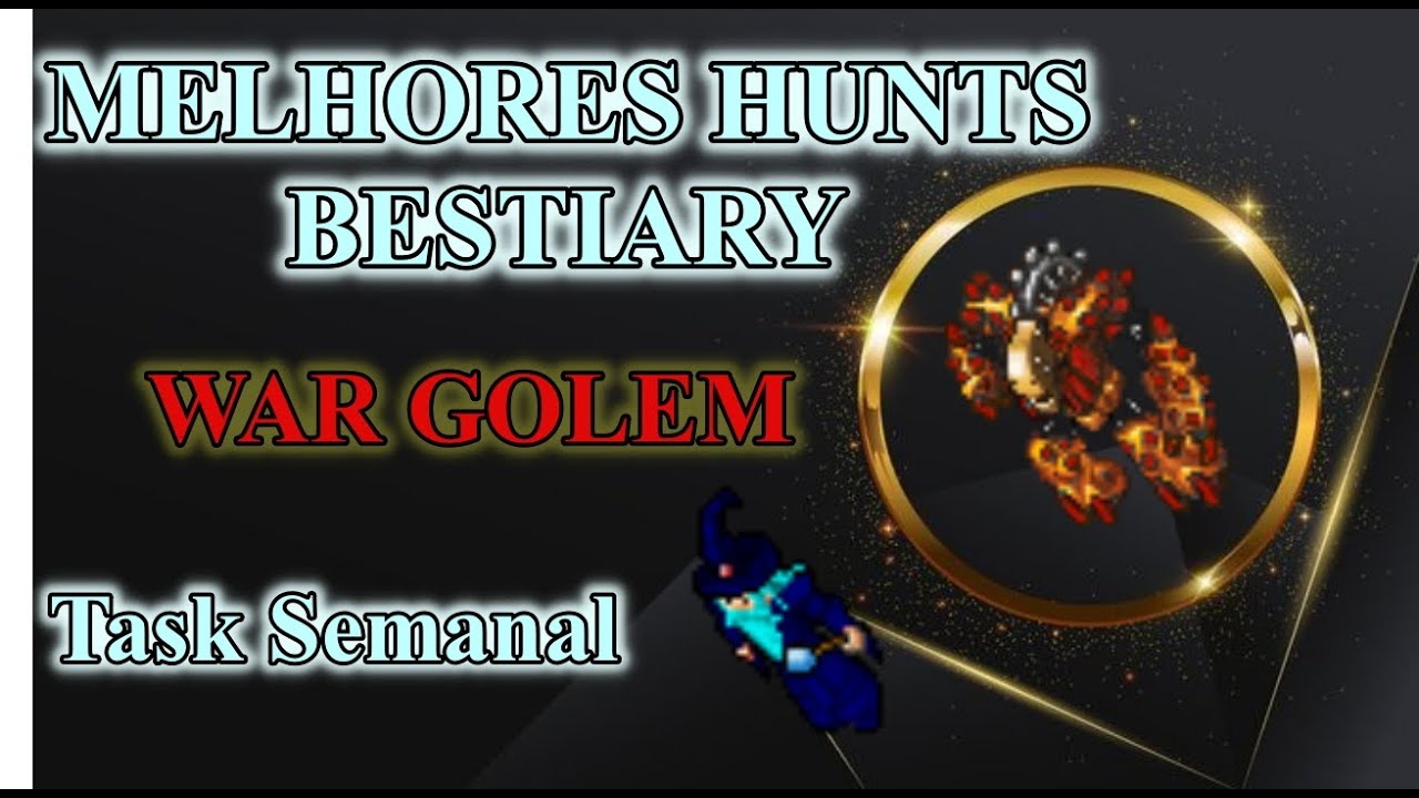 TIBIA MELHOR HUNT BESTIARY WAR GOLEM (GEAR WHEEL ESQUERDA) | FREE ...