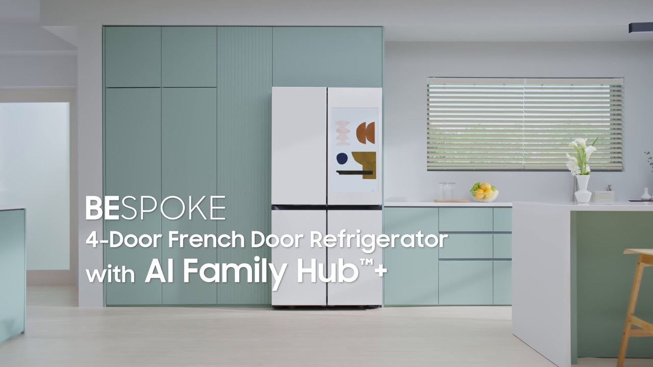 Bespoke 4-Door Refrigerator with AI Family Hub™+ | Samsung - YouTube