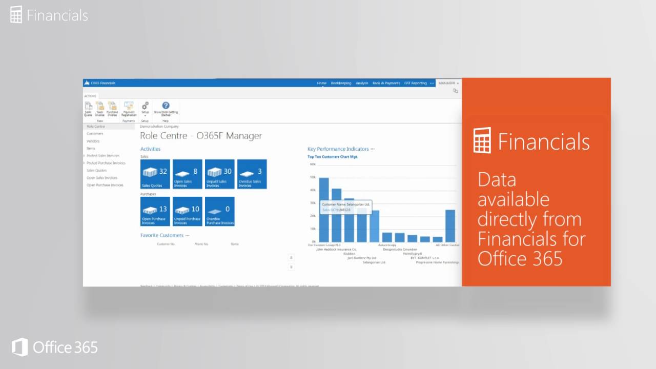 Financials for Office 365 - Cloud Accounting Software - YouTube
