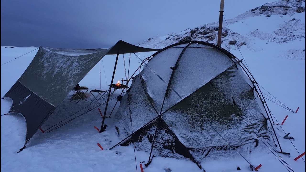 Hot tent winter camp Nortent Gamme 6 PC - YouTube