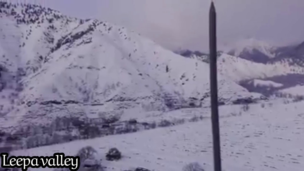 Leepa valley ajk snow fall - YouTube