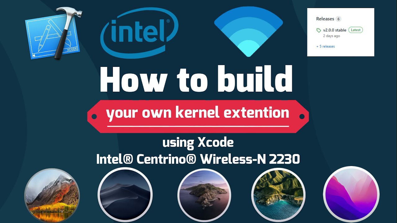 Step by step how to build Intel® Centrino® Wireless N 2230 using Xcode ...