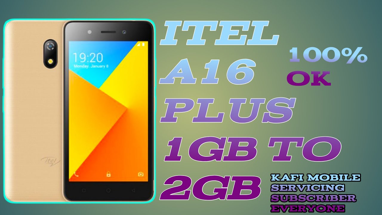 Itel A16 plus EMMC Change Ram 1GB To 2GB - YouTube