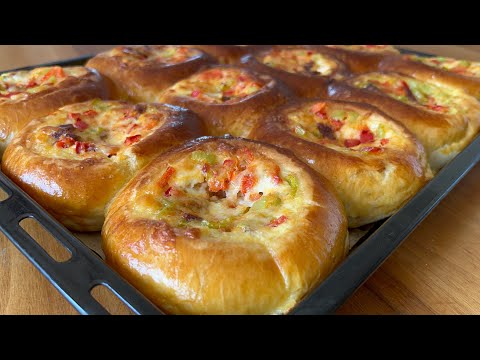 PİZZA TADINDA❗️YUMUŞACIK PAMUK GİBİ❗️MAYALI PİZZA POĞAÇA TARİFİ 💯👌