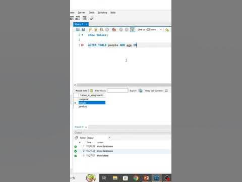 Alter command in SQL using MySQL workbench | SQL interview questions # ...