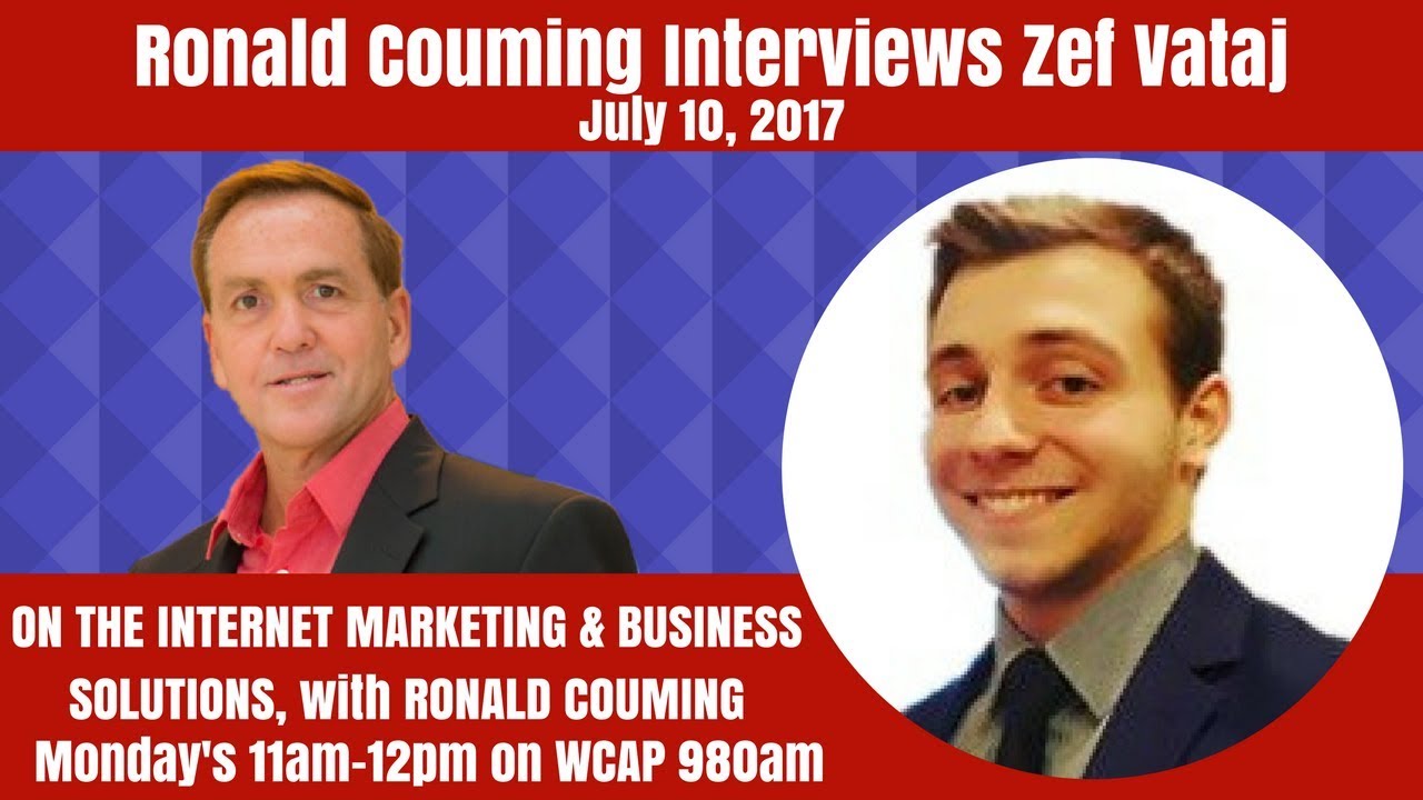 Ronald Couming interviews Zef Vataj, Entrepreneur, Student, Business ...