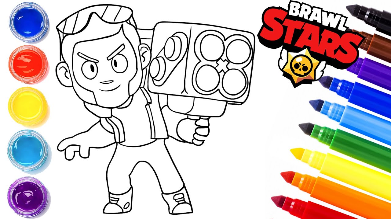 HOW TO DRAW BROCK FROM BRAWL STARS ⭐HOW TO DRAW BRAWL STARS ⭐ - YouTube