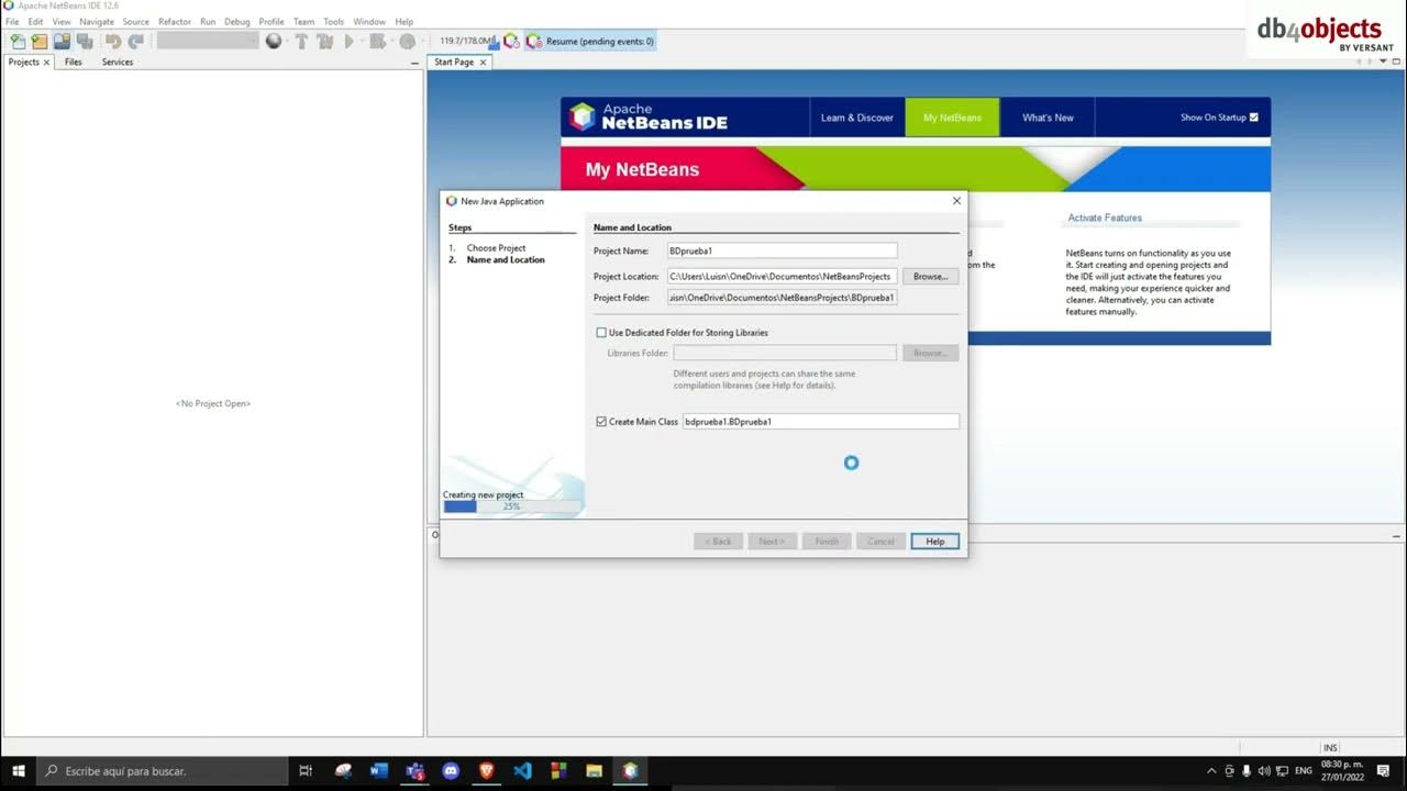 CREACIÓN DE BASE DE DATOS CON DB4O - YouTube