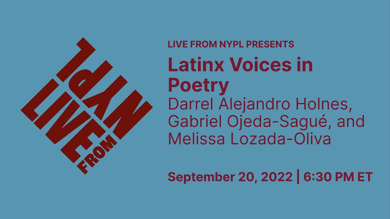 Latinx Voices in Poetry | LIVE from NYPL - YouTube
