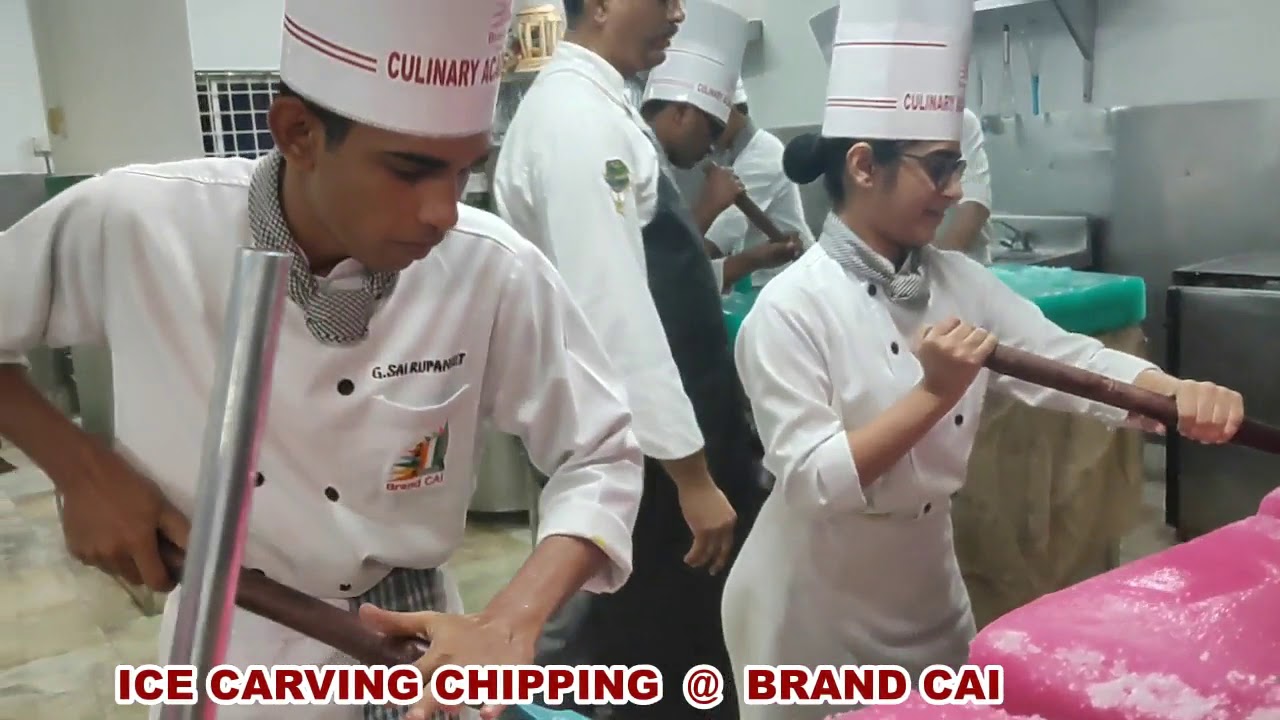 ICE CARVING CHIPPING - YouTube