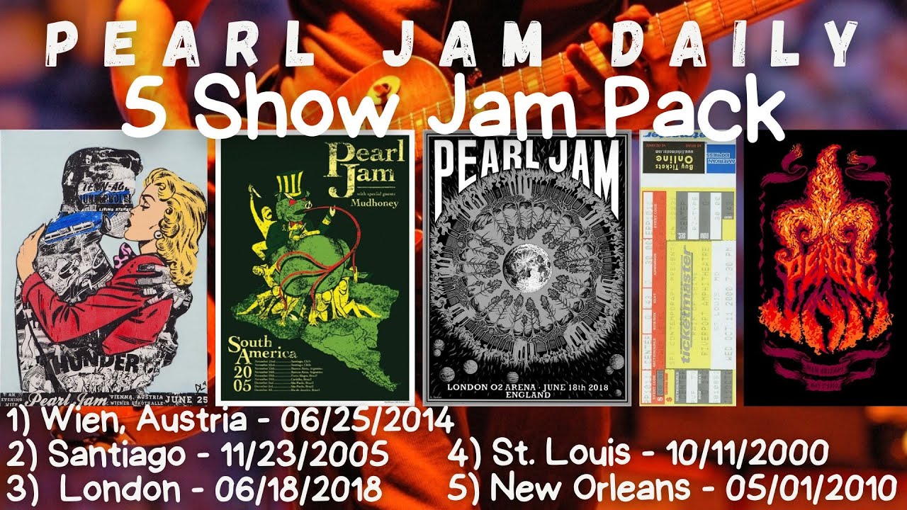 Pearl Jam Daily 🎸 5 Show Jam Pack 🎸Wien '14🎸Santiago '14 🎸London '18 🎸 ...