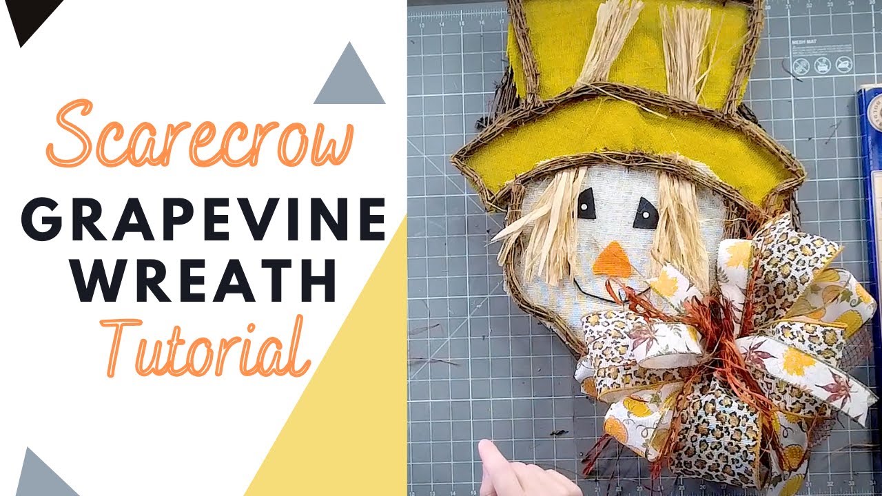 DIY Scarecrow Grapevine Wreath | Halloween Wreath Ideas | Deco Exchange ...