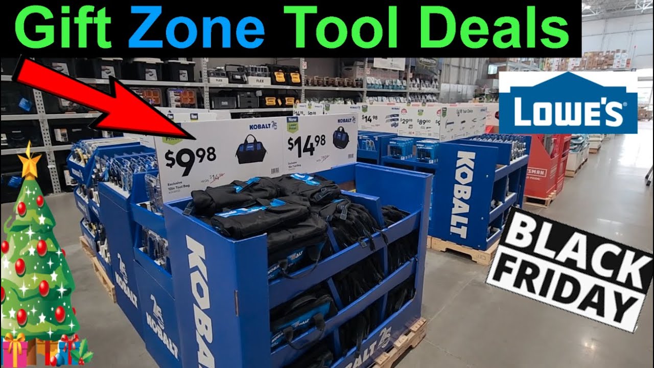 Gift Zone 🎄 Black Friday 🎅 Holiday Tool Deals @ Lowes - YouTube