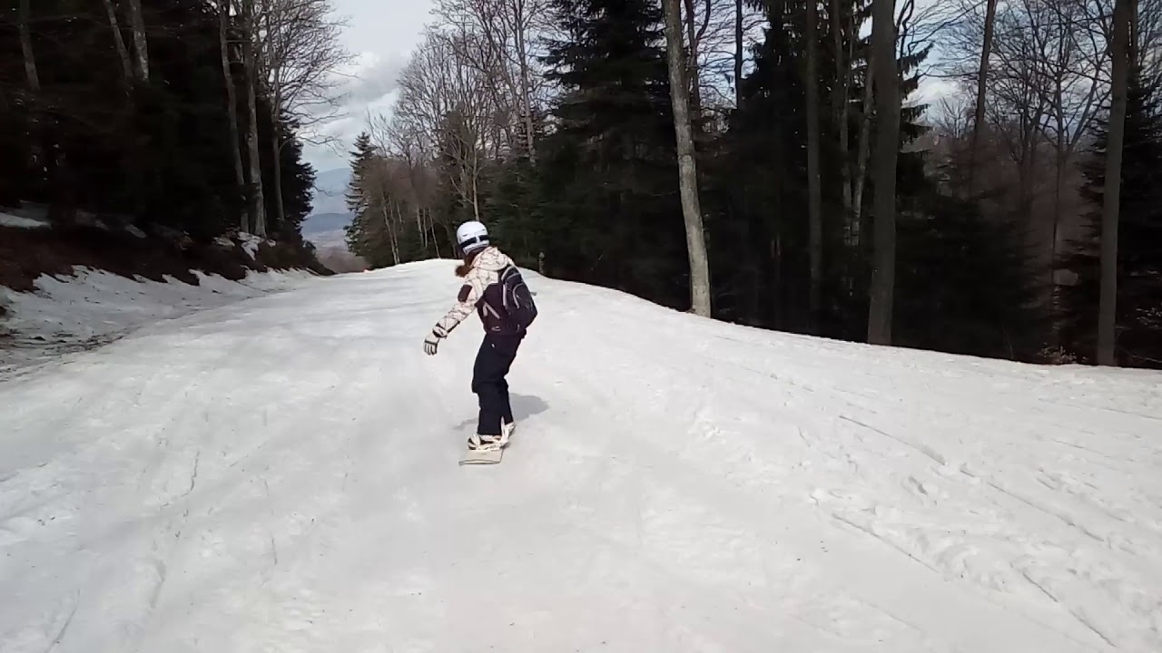 Snowblading on Zeleni spust (Green Slope) on Sljeme, Croatia 15th March ...