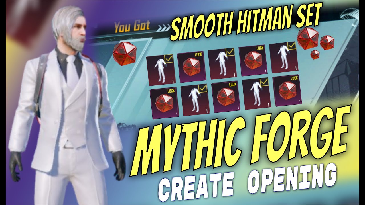 NEW MYTHIC FORGE SPIN OPENING | REDEEM Smooth Hitman SET | PUBG MOBILE ...