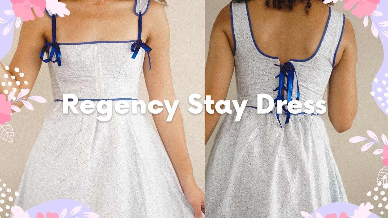 Making a Regency Stay Dress - YouTube