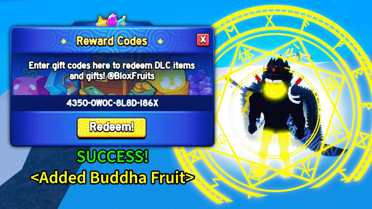 SECRET CODE FOR BUDDHA FRUIT IN BLOX FRUITS (Roblox) - YouTube
