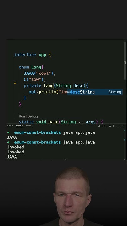 The Mysterious Enum Brackets #java #shorts #coding #airhacks - YouTube