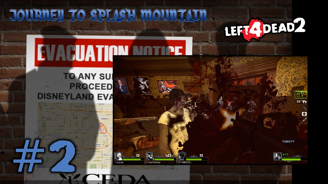 Let's Play Together L4D2: Journey to Splash Mountain Part 2: New ...
