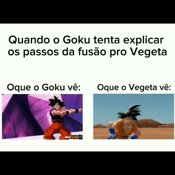 Os passos da fusão#_#memes #dragonball #dragonballz #fypシ゚ #humor # ...