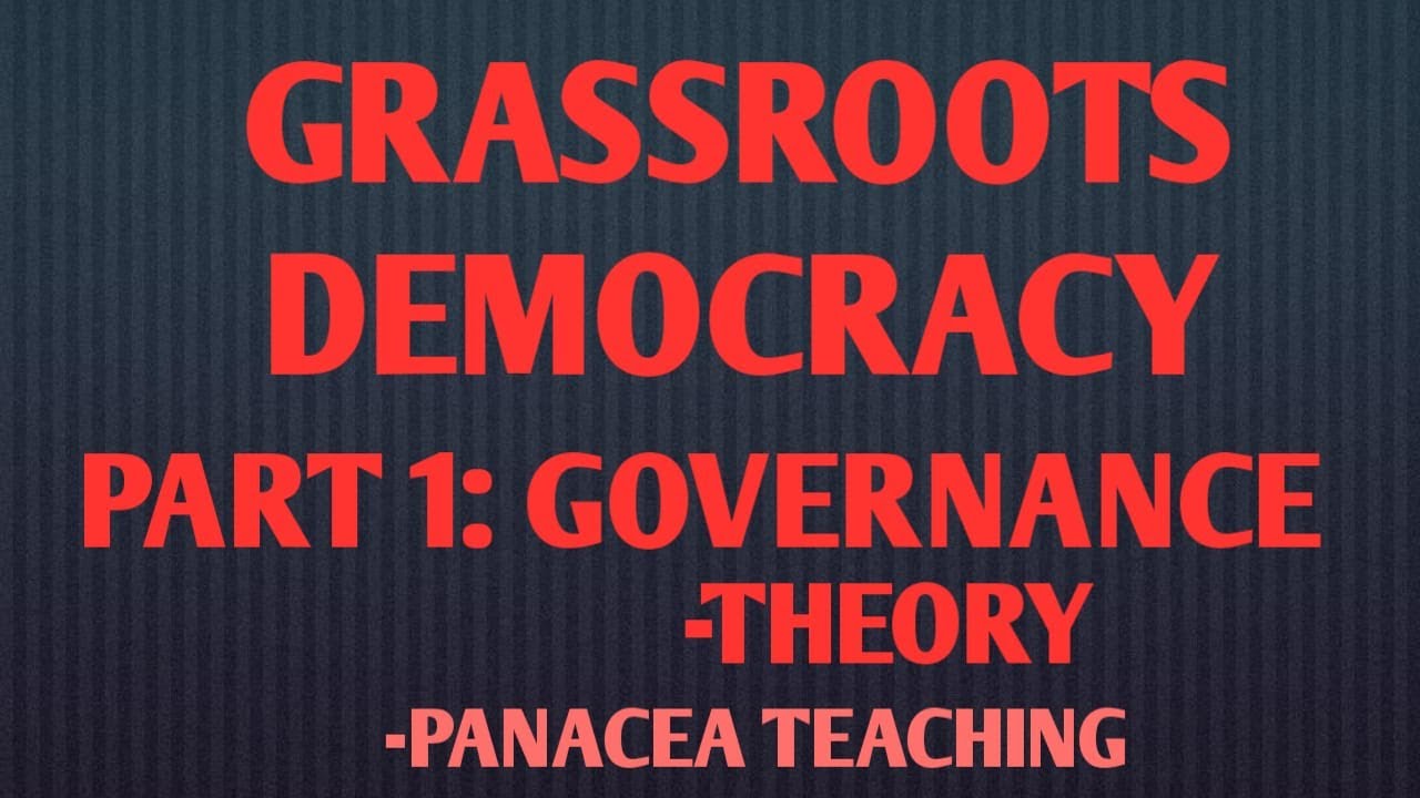 Grassroots Democracy part 1 Governance Theory, Class 6, NCERT, CBSE ...