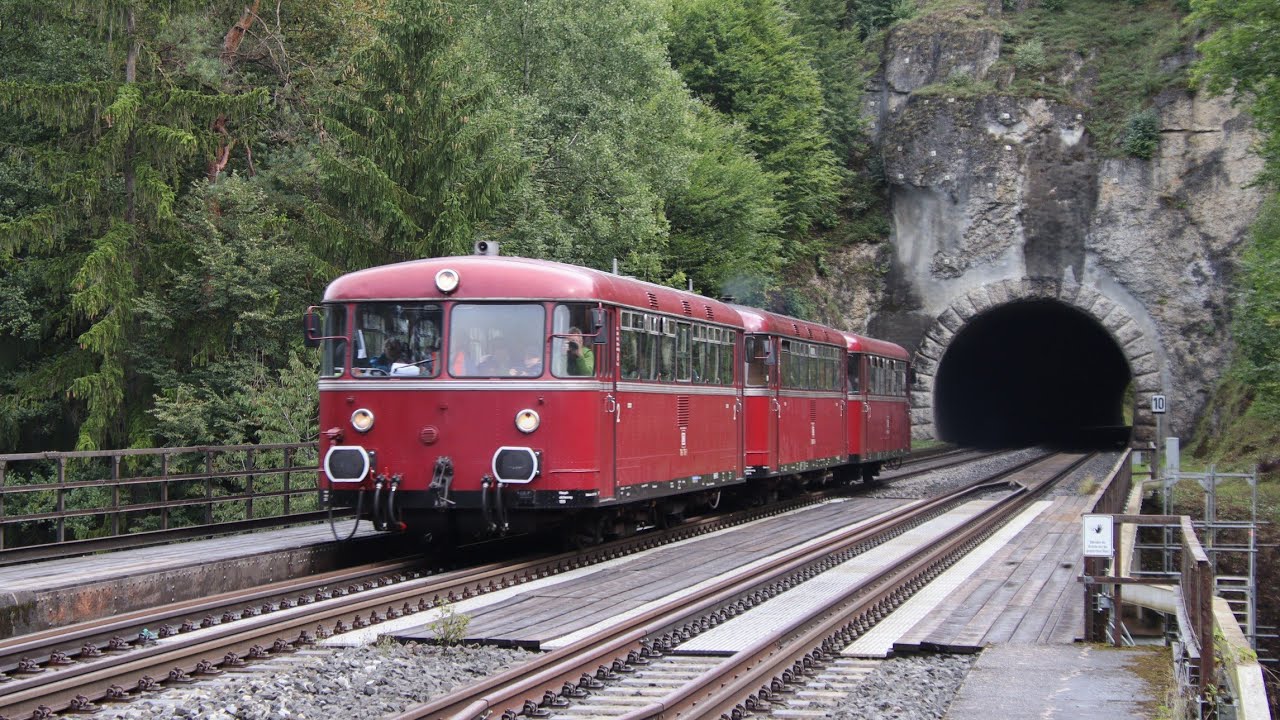 Mit dem Schienenbus (Vt98) durchs Pegnitztal - YouTube