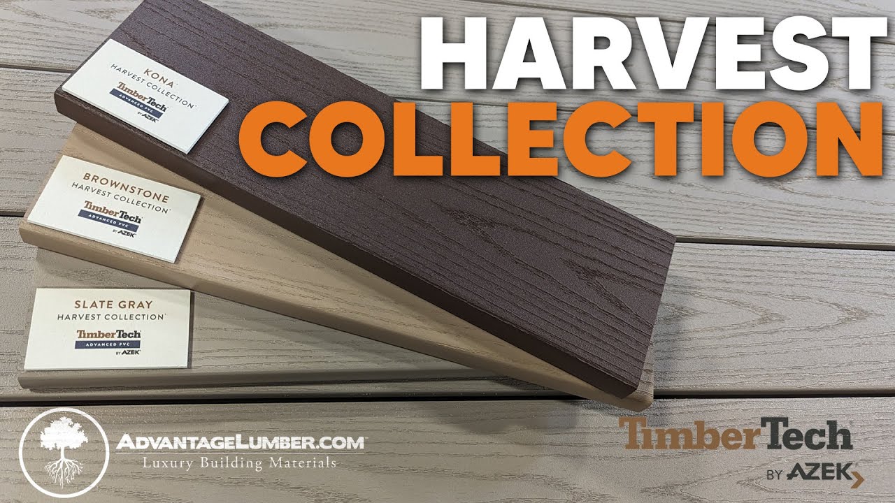 Color Comparison of TimberTech Harvest Collection by AZEK - YouTube