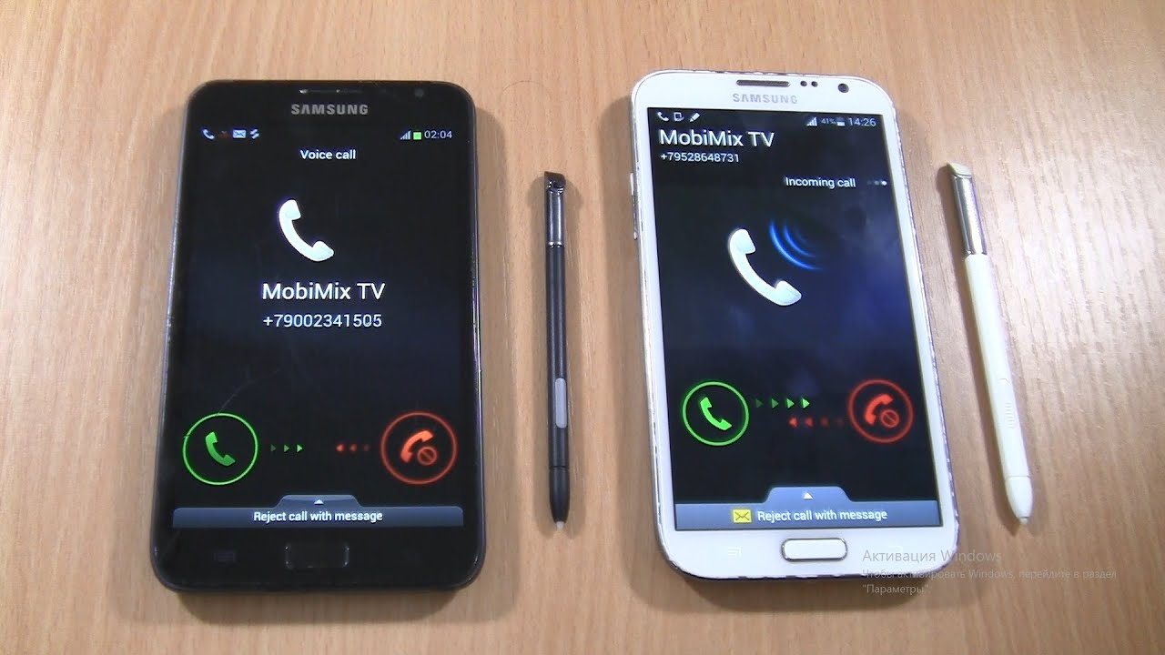 Samsung Galaxy Note 1 + Samsung Galaxy Note 2 Over the Horizon Incoming ...
